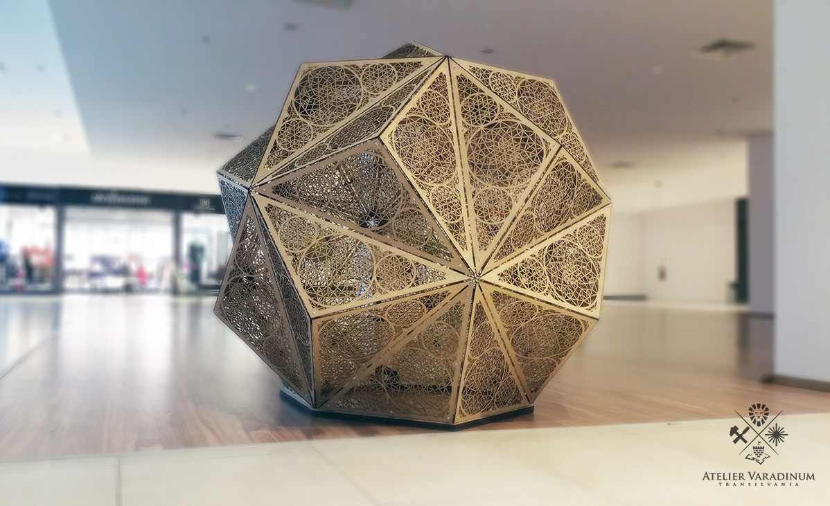 Obiect decorativ geometric Icosaedru stelat - Octaser Blog